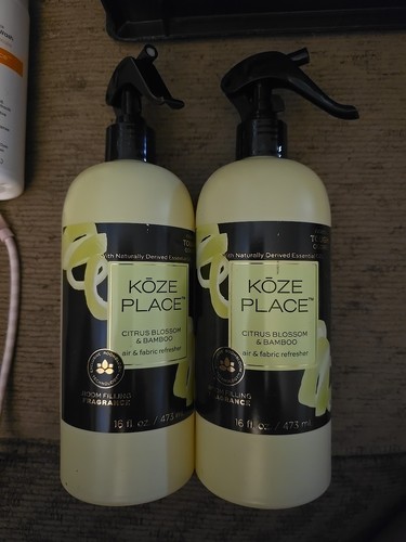 2 Pc Koze Place Citrus Blossom Bamboo 16oz Air/Fabric Refresher Mist ...