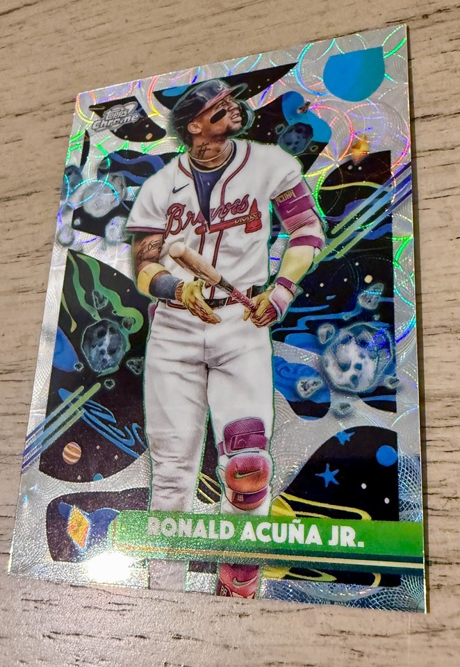 Ronald Acuna Jr. 2025 Topps Cosmic Chrome Nucleus Refractor # 165 ...