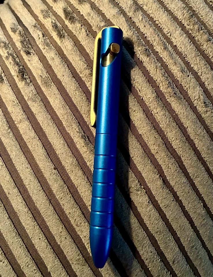 Karas Kustoms Prospector Pocket Modal Rollerball Bolt Action Pen Blue ...