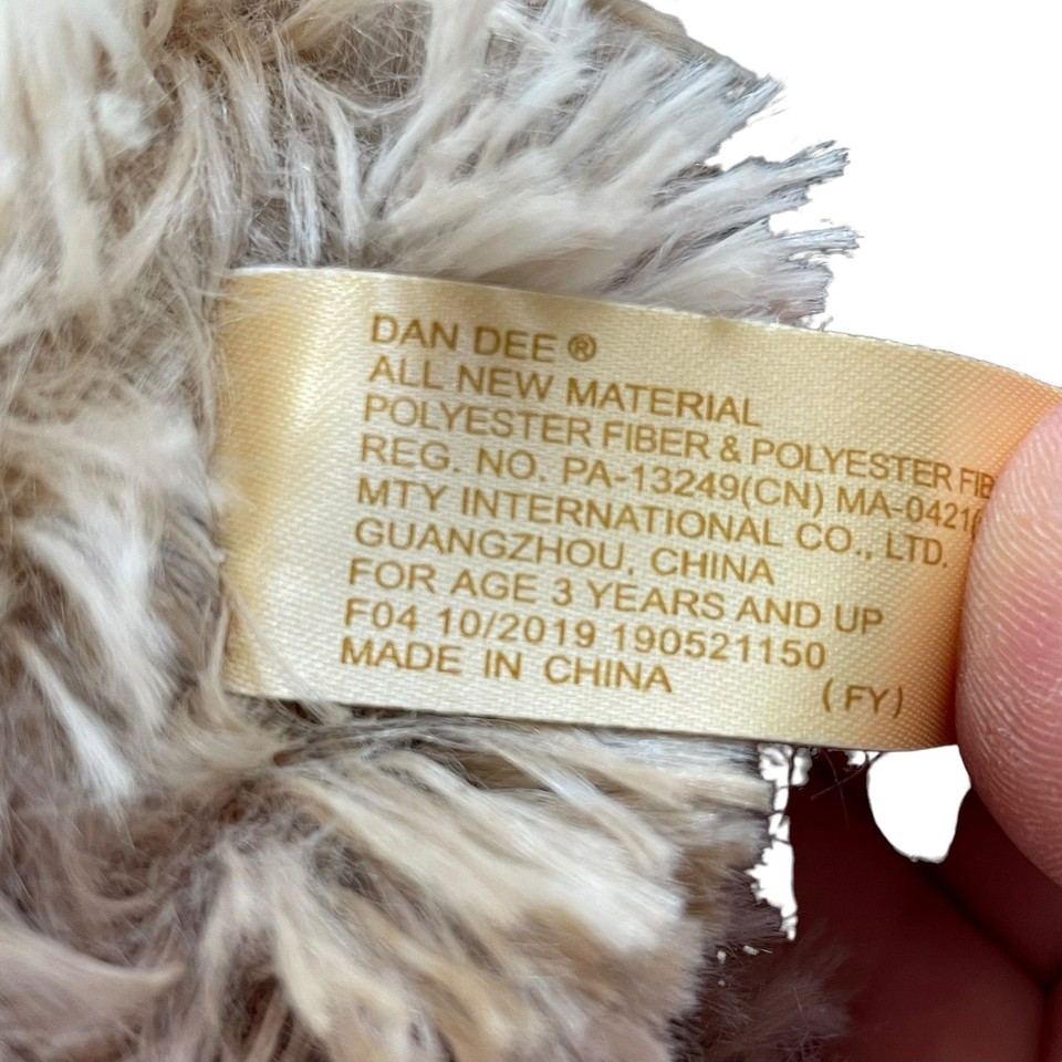 Dan Dee Bunny Rabbit Plush Ribbon Pink Stuffed Animal Baby Nursery Gift ...