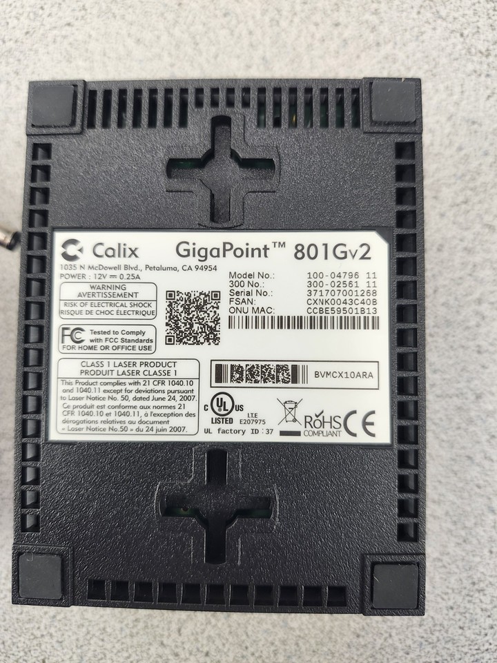 Calix 801Gv2 GigaPoint ONT | eBay