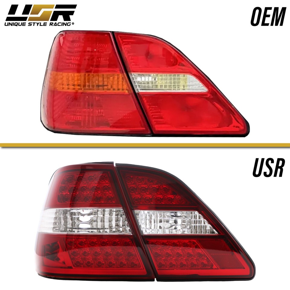 JDM Style LED Upgrade Red/Clear 4 Pc Tail Light For 2001-2003 Lexus ...