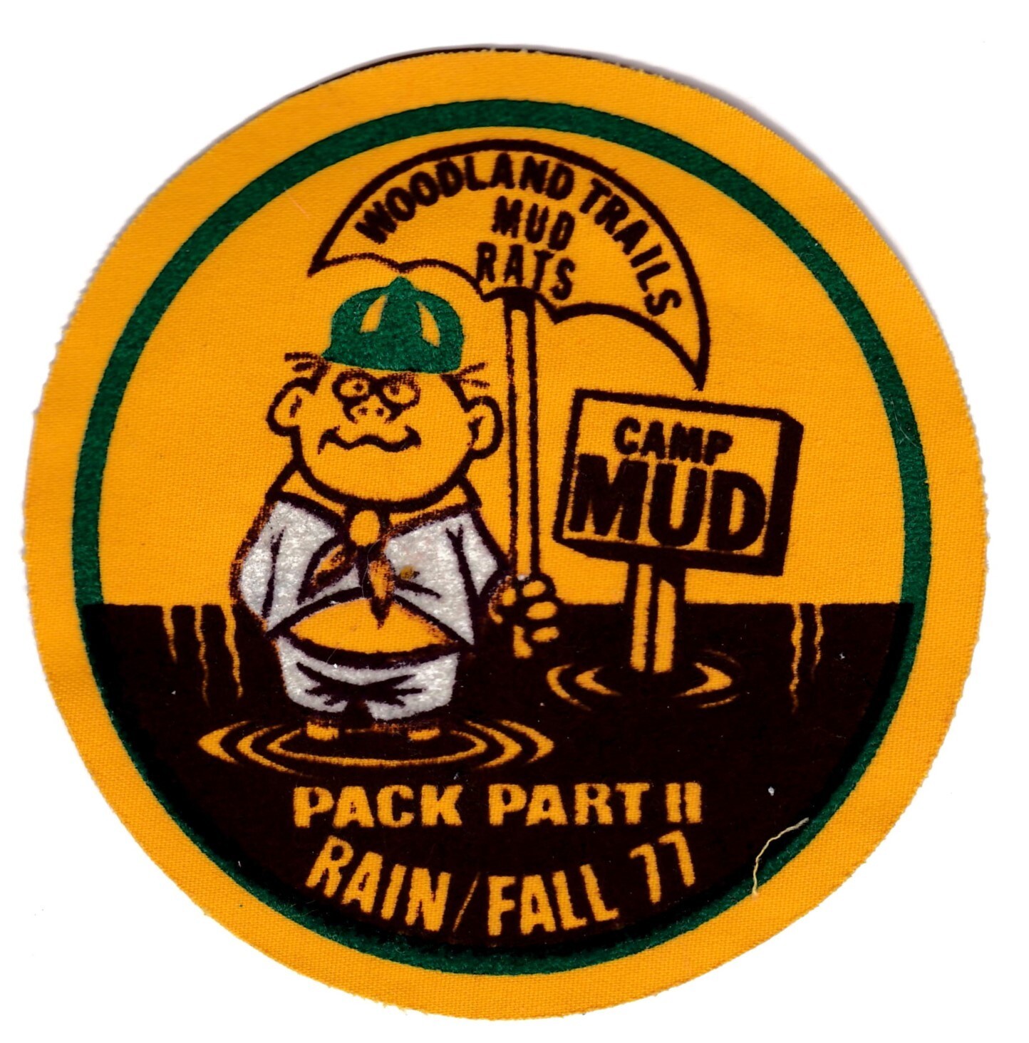 1977 Boy Scouts Patch Woodland Trails Camp Mud nhc15 | eBay