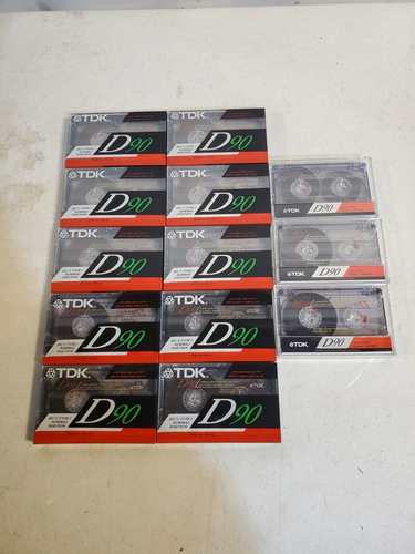 TDK D90 cassette tapes lot of 13 with 10 new and sealed | eBay