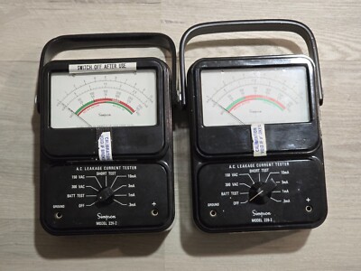 2x Simpson 229-2 AC Leakage Current Tester | eBay