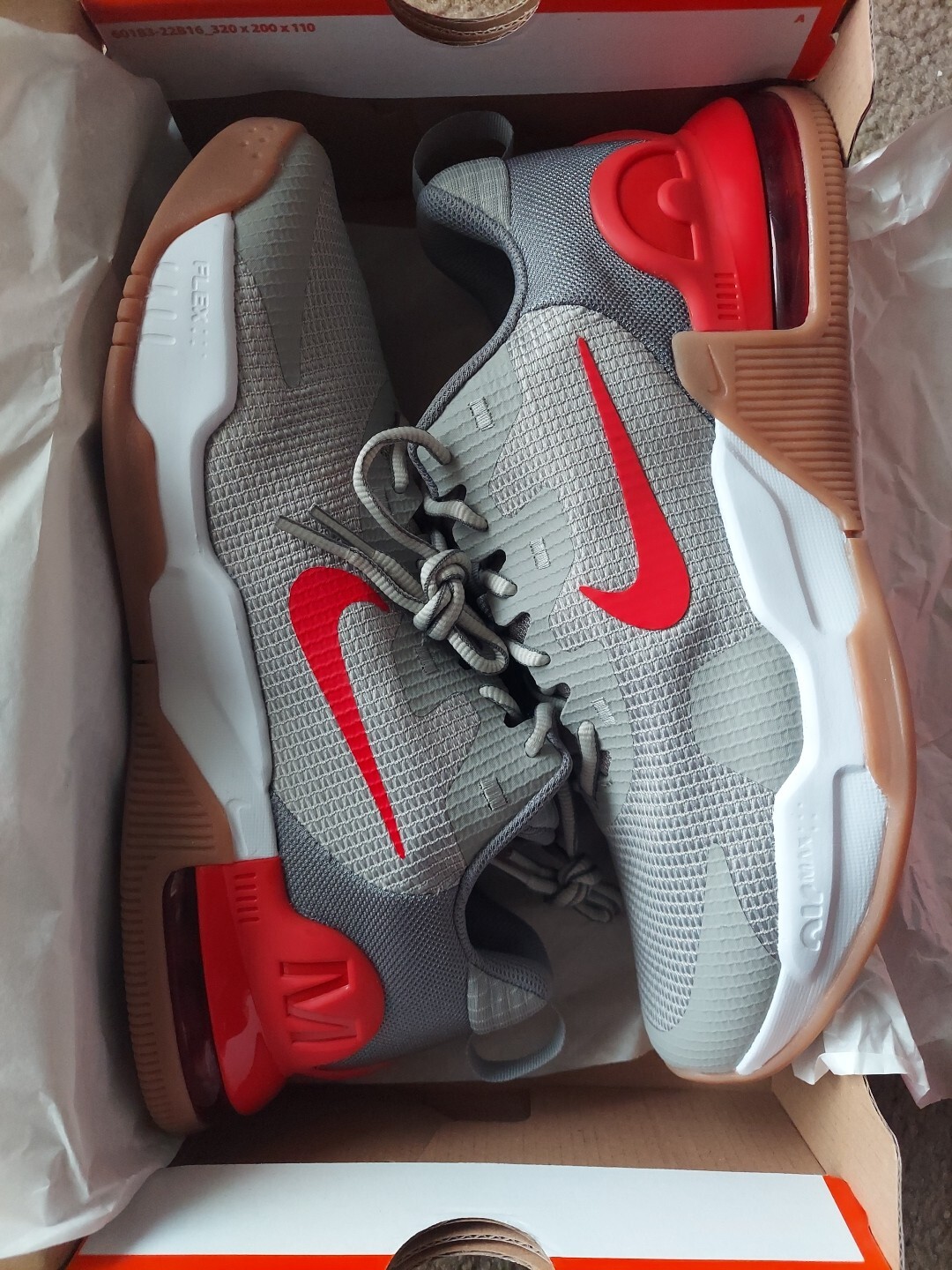 Size 8.5 - Nike Air Max Alpha Trainer 5 Cobblestone Crimson Gum