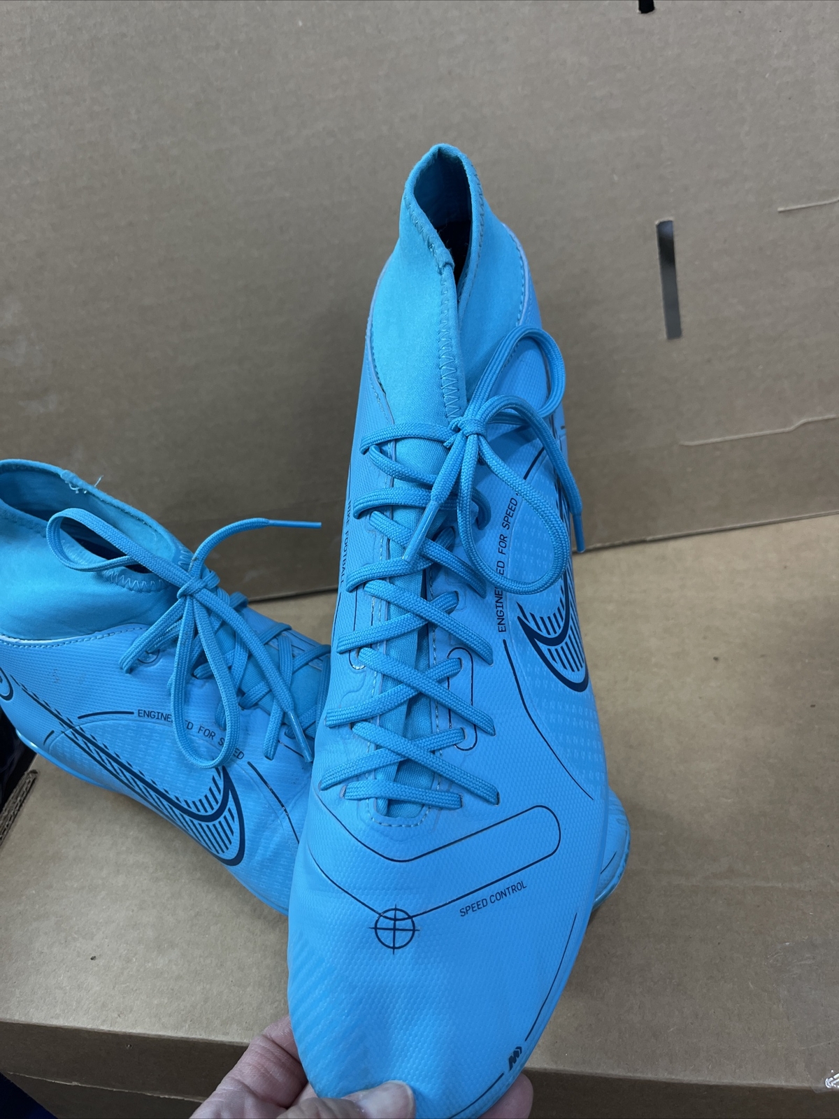 football shoes nike mercurial 11.5 blue cleats | eBay