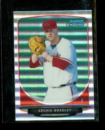 2013 TOPPS BOWMAN CHROME Mini Holo Baseball Card #2 ARCHIE BRADLEY ...