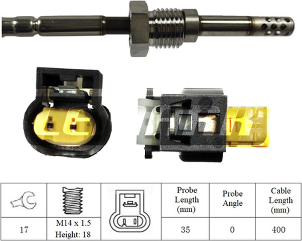 Torq Exhaust Gas Temperature Sensor Fits Mercedes Vito C-Class E-Class ...