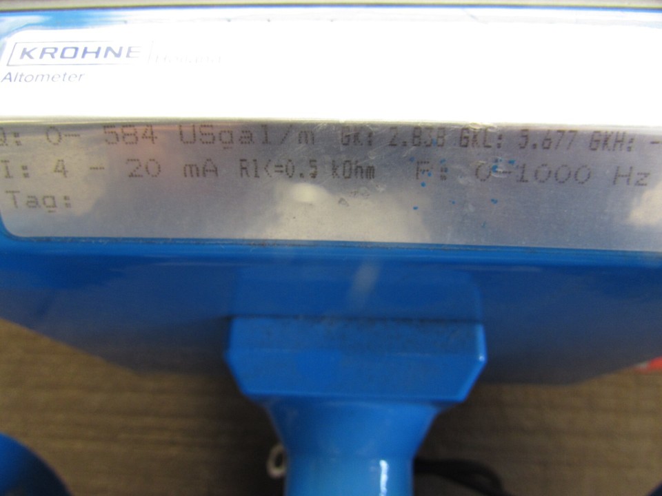 KROHNE IFM4010K/D/6 ,ALTOMETER ELECTROMAGNETIC FLOWMETER, 5" ,N/NIB ...
