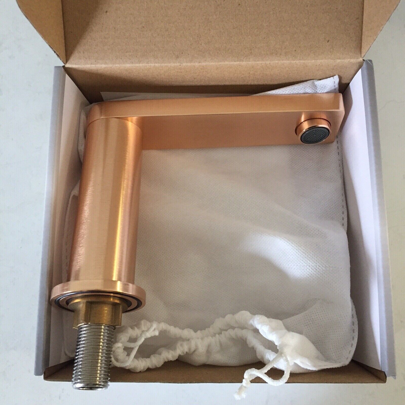 Mondella Signature Basin Spout - Brushed Rose Gold - Tap Brass Tapware ...