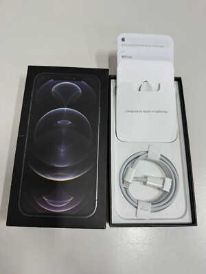 Original Apple iPhone 12 Pro Graphite Verpackung 256 GB Leerbox Karton ...