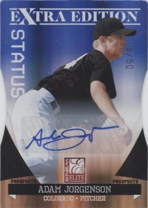 2011 Donruss Elite Extra Edition - Prospects Adam Jorgenson #156 Status ...