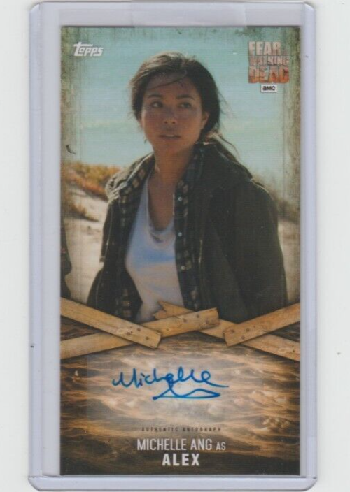 TOPPS FEAR THE WALKING DEAD MICHELLE ANG/ALEX AUTOGRAPH CARD #MA-1 HTF ...