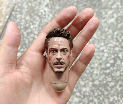 1:6 Iron Man Tony Stark Wounded Head Sculpt For 12" Male HT Body Action ...