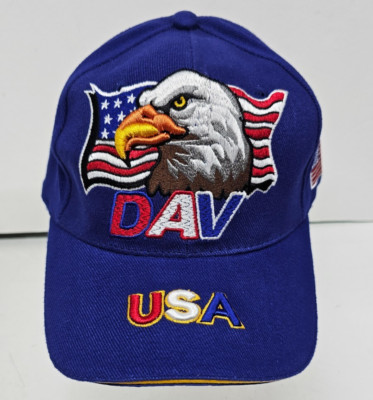 USA DAV Snapback hat Blue one size | eBay