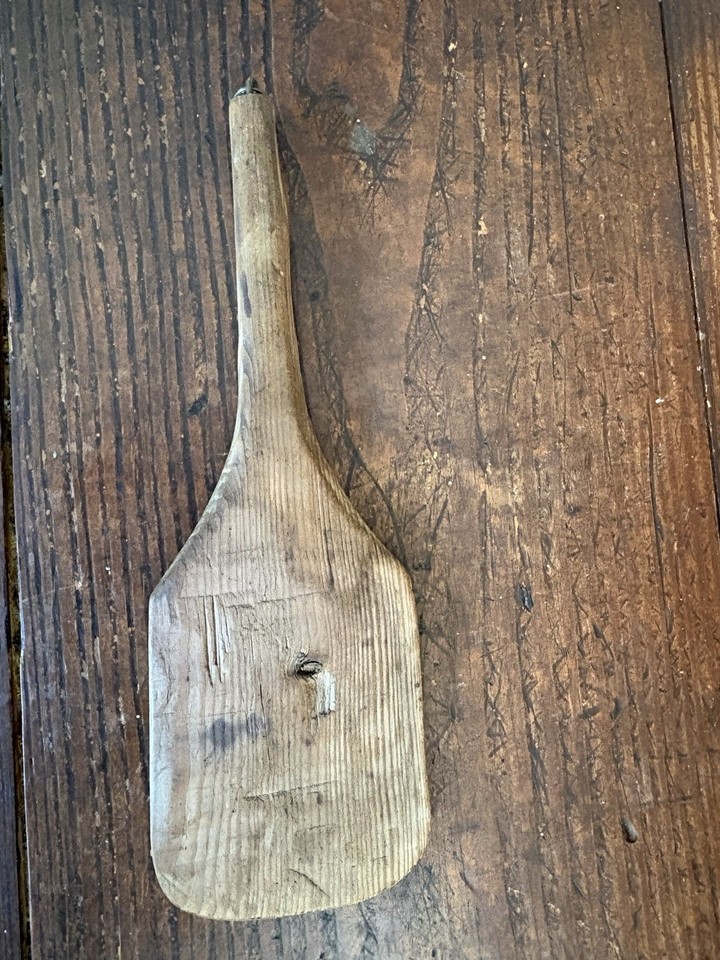 ATQ 11" Munising Out of Round Wooden Dough Bowl w/ Lip Early Mark 1920s ...