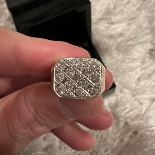 BEAUTIFUL DIAMOND PINKY RING! Size And Carat Info Unknown. | eBay