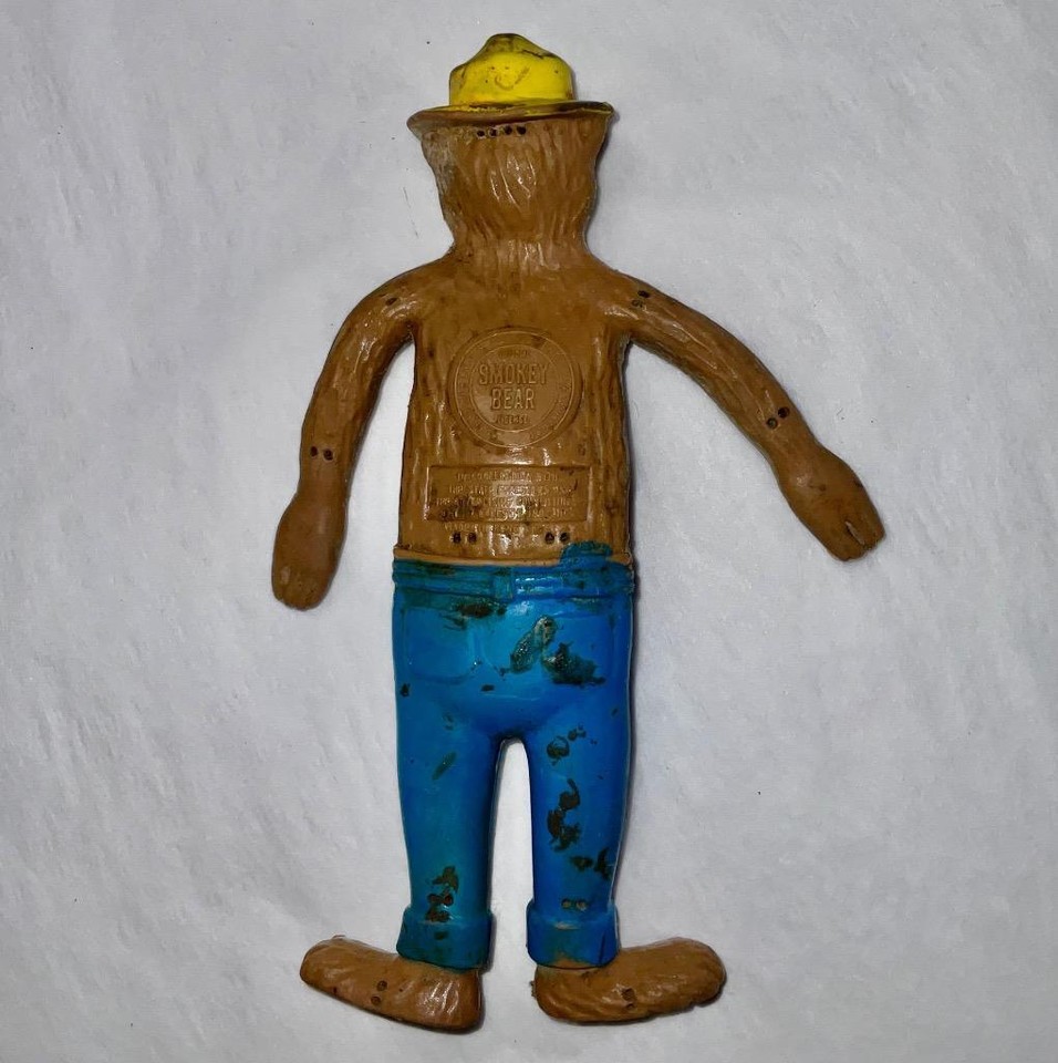 VINTAGE SMOKEY THE BEAR BENDY TOY FIGURE HONG KONG 1967 | eBay