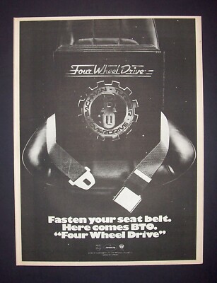 Bachman Turner Overdrive BTO Four Wheel Drive 1975 Short Print Poster ...