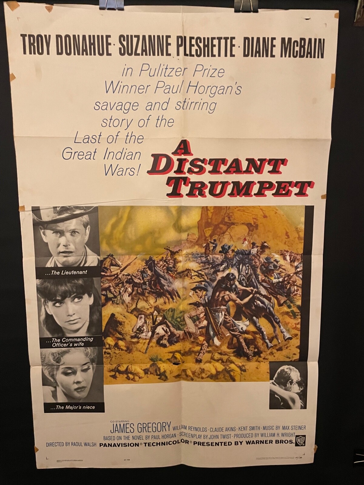 A Distant Trumpet 1964 Original 1 sheet poster Troy Donahue Suzanne ...