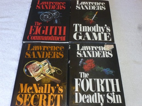 Vintage Lot of 4 Lawrence Sanders Hardcover Books: The Fourth Deadly Sin (H1) | eBay