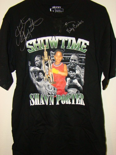Shawn Porter Showtime Rare WBC Boxing T Shirt Black Autograph Signed ...