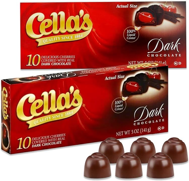 Cella's Dark Chocolate 10ct Pack of 2 (20 cherries Total) | eBay