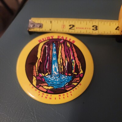 Vintage Ruby Falls Tennessee Button Pin | eBay