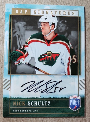 2006-07 BAP Signatures Nick Schultz Auto Minnesota Wild Autograph | eBay