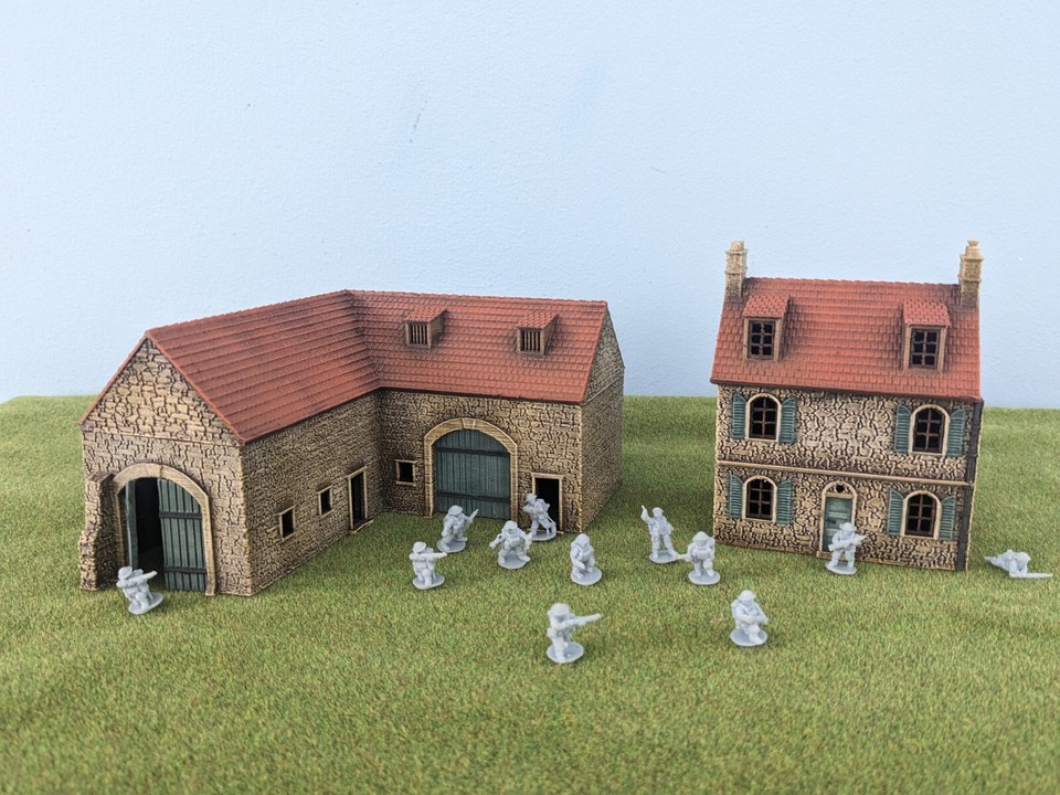 FULL PAINTED 15mm European farm/farmstead for Napoleonic - WW2/WWII ...