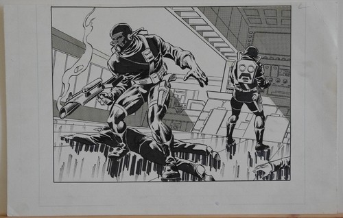 Original art, unSigned, Sci-fi, Espionage, 9x14, lots more art in store ...