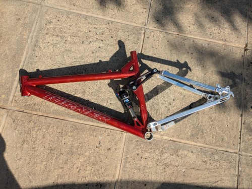 Turner XCE Full Suspension MTB Medium Frame Mountain Bike Vintage Fox ...