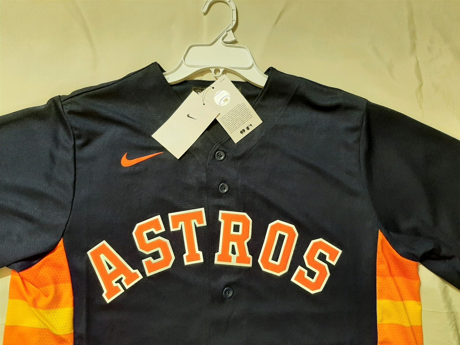 Official Houston Astros Blue Alternate 80s Style Throwback Jersey XL ...