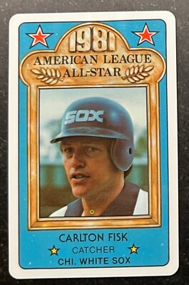 1981 Perma-Graphics All-Star Credit Card Carlton Fisk | eBay