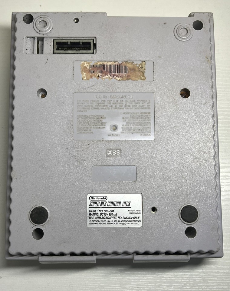 Super Nintendo SNES Home System Console - Gray - Tested/Works ...