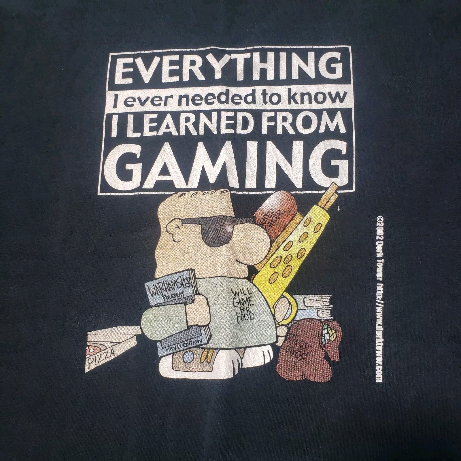 VINTAGE 2002 Dork Tower Video Game Gamer Funny Shirt … - Gem