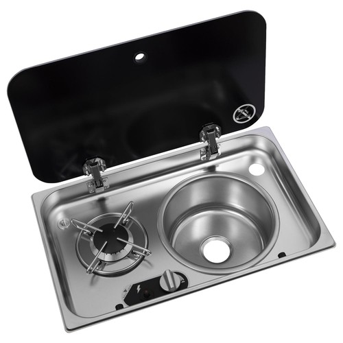 NAVY LOAD COMBI UNIT HOB & SINK SINGLE BURNER STOVE TOP COOKER ...