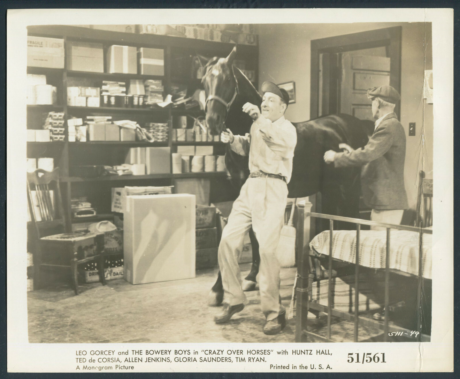 Crazy Over Horses ’51 WILLIAM BILLY BENEDICT HORSE HUNTZ HALL THE ...