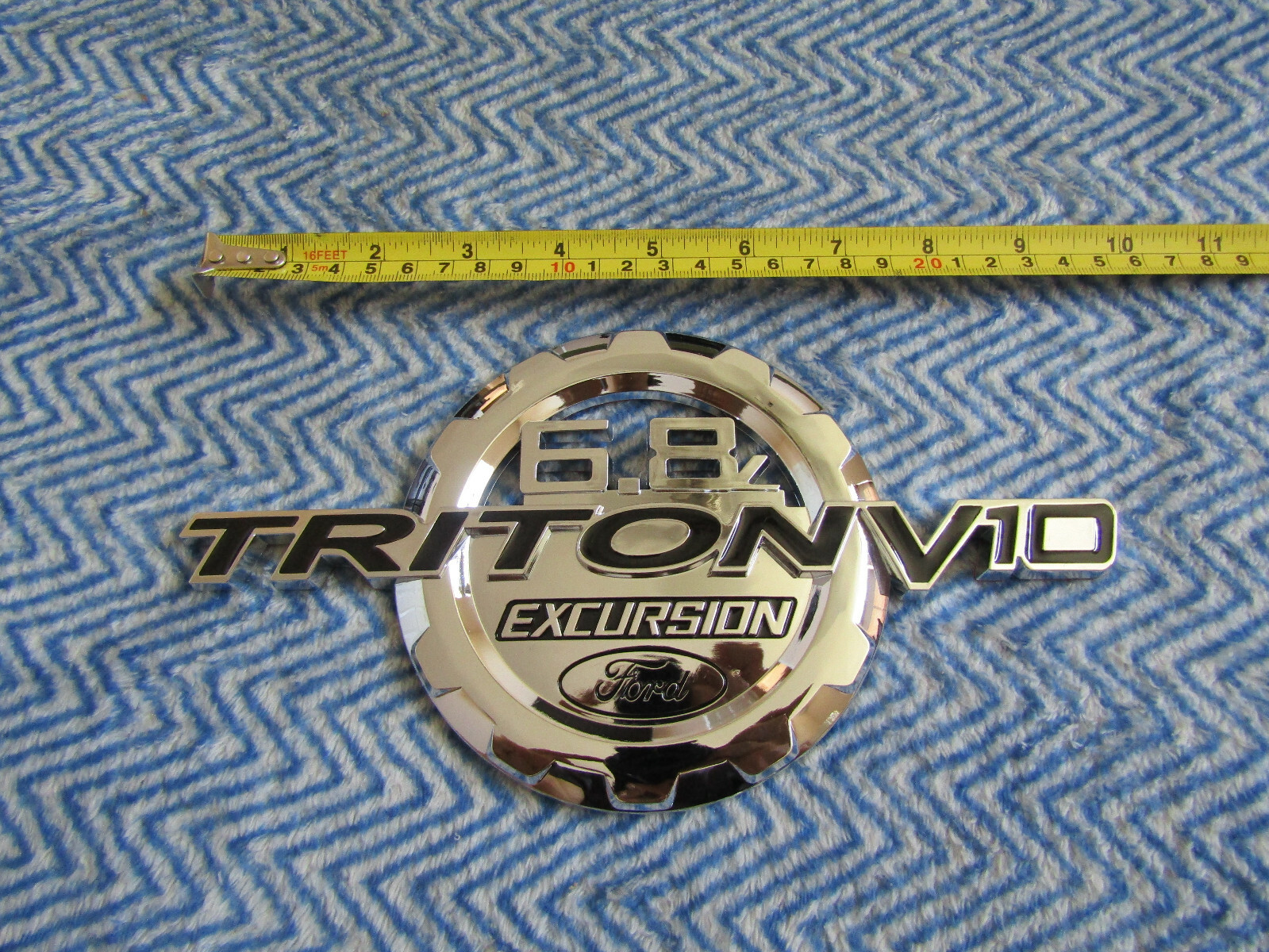 6.8L 6.8 TRITON V10 FORD EXCURSION EMBLEMS 3x FITS 2000 - 2005 MODELS ...