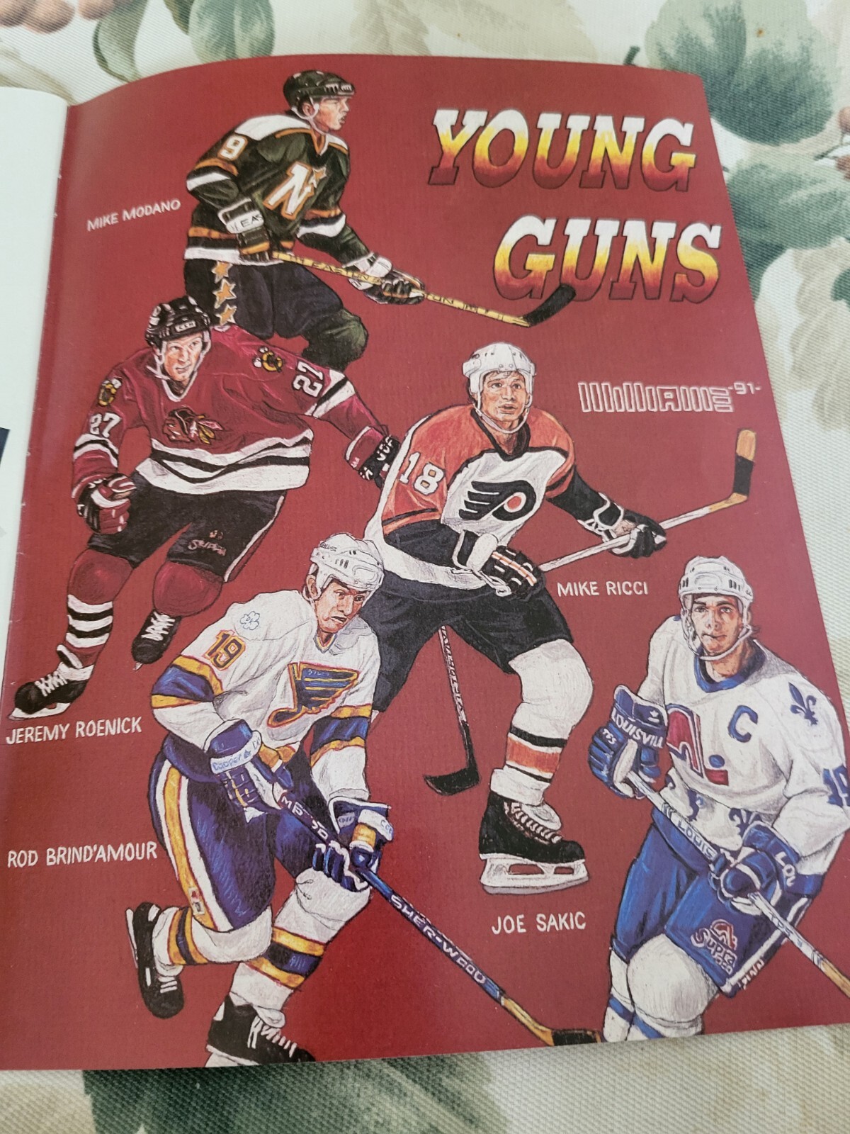 THEOREN FLEURY OR YOUNG GUNS POSTER COLOR 8 BY 11 inches BECKETT 1991 ...