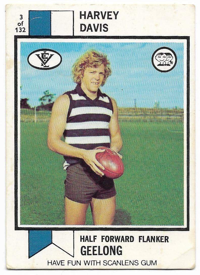 1974 Scanlens (3) Harvey DAVIS Geelong # | eBay Australia