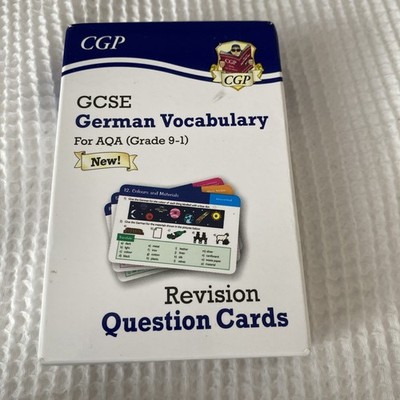 Grade 9-1 GCSE AQA German: Vocabulary Revision Question Cards by CGP ...