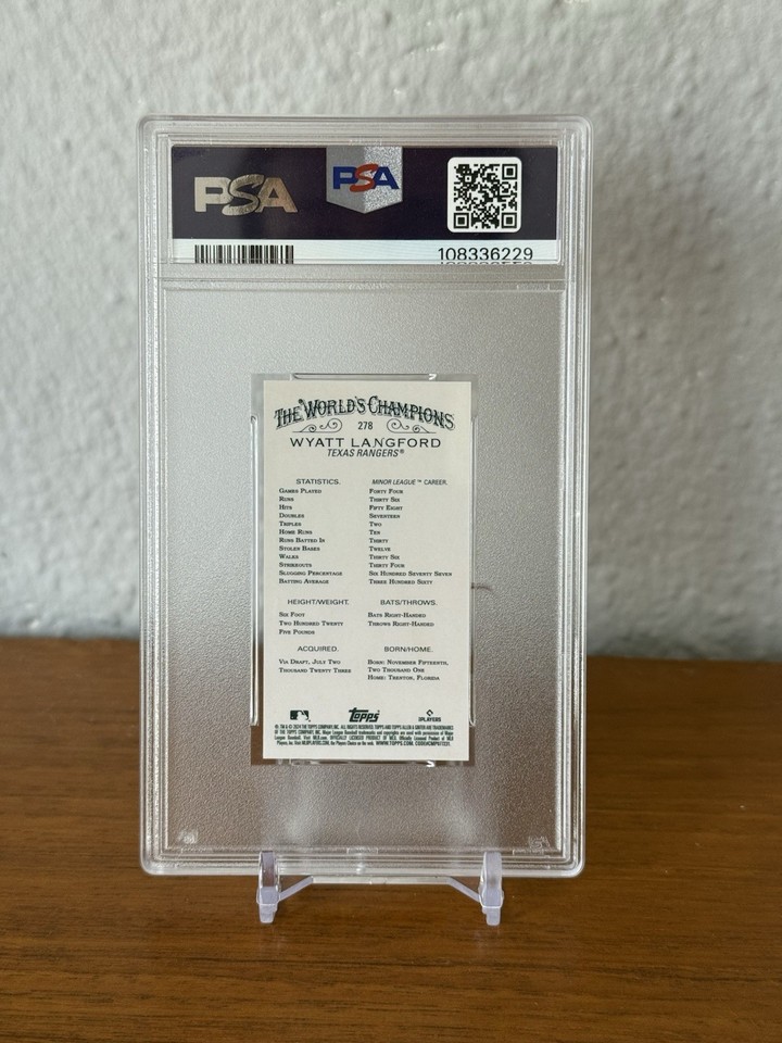 2024 Topps Allen & Ginter Wyatt Langford Mini RC Orange Refractor /25 ...