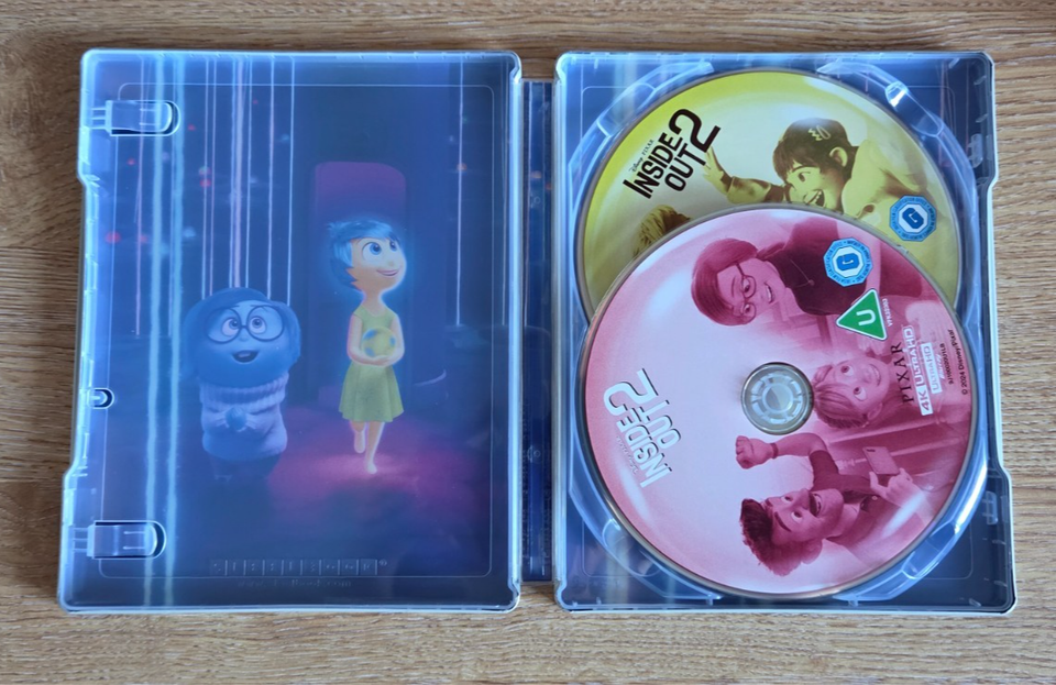 Inside Out 2 Steelbook 4K Ultra HD + Blu-ray Disney Pixar | eBay