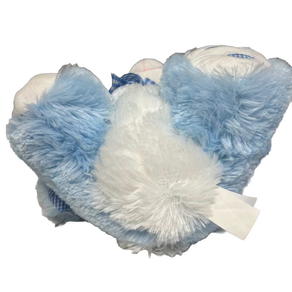 Best Made Toys Blue White Fluffy Easter Bunny Rabbit 10" Plush ...