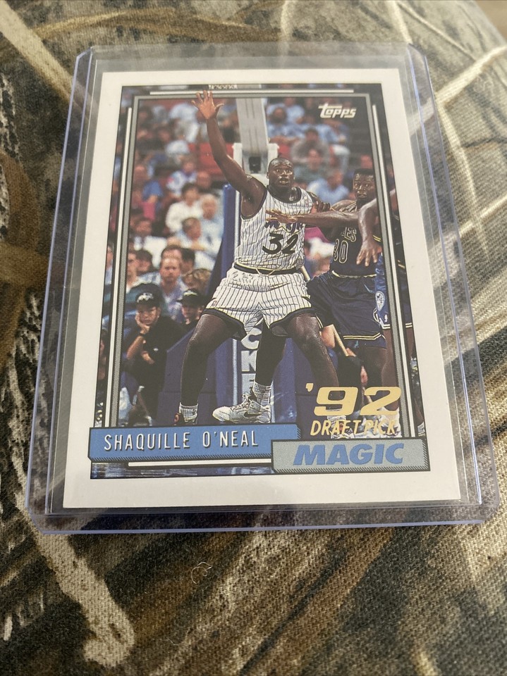 1992-93 Topps Basketball 92 Draft Pick Shaquille Shaq O'Neal Card RC ...