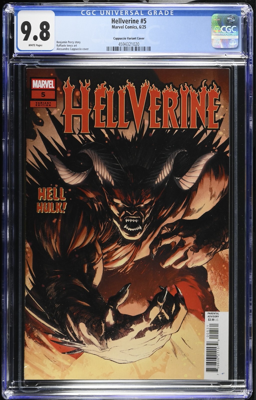 Hellverine 5 Cappuccio Spoiler Variant CGC 9.8 | eBay