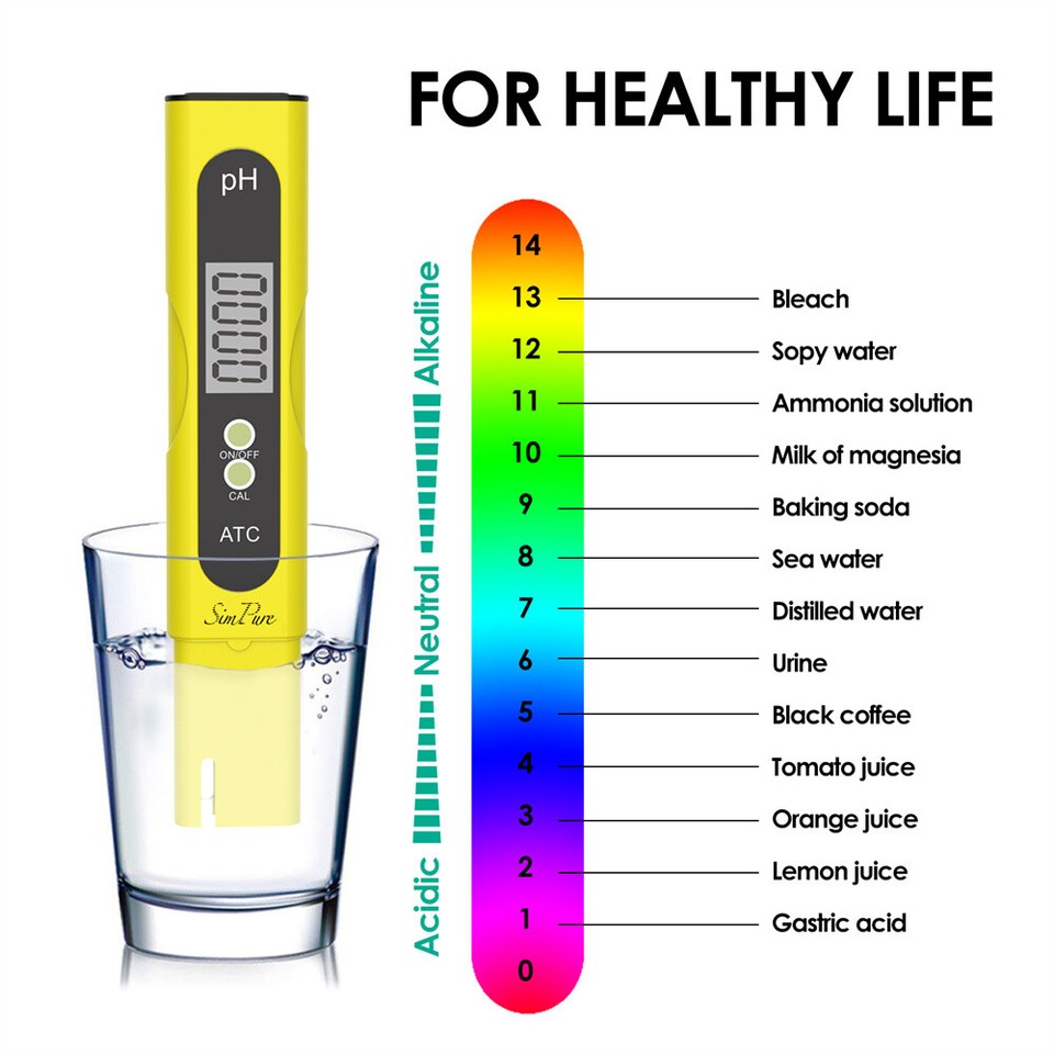 2-Pack PH Meter PH Level Test Pen Electrode Sensor Reader for Pond ...