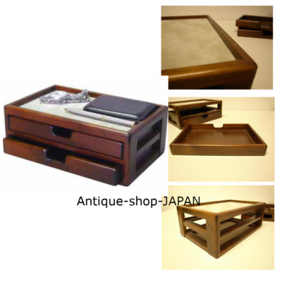 NEW Toyooka Craft Wooden Stationery accessory case L W 25 x D 16 x H 9 ...